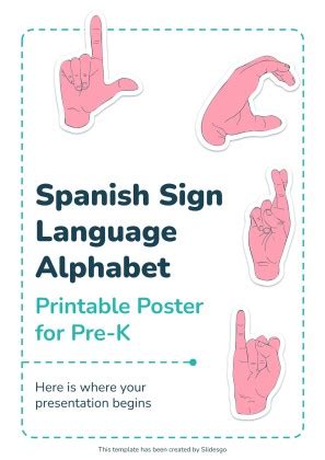 Spanish Sign Language Alphabet