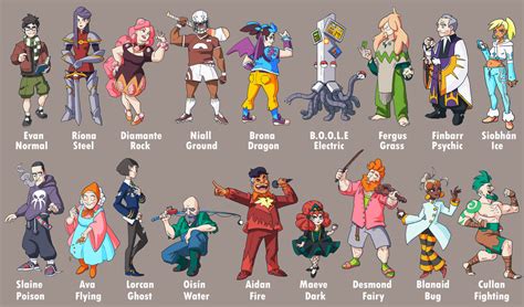Irish Inspired Gym Leaders By Morlock Liam On Deviantart