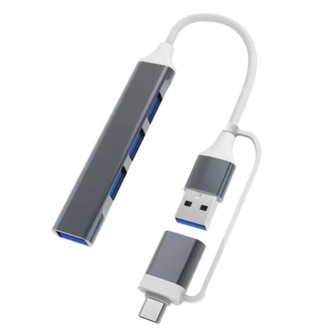 High Speed 3 0 Hub Adapter Expander Expansion Dock Multi Function Usb Splitter 4 Usb Port