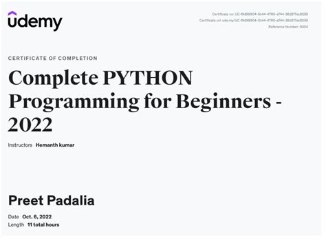 Completed An Online Python Course Preet Padalia Posted On The Topic
