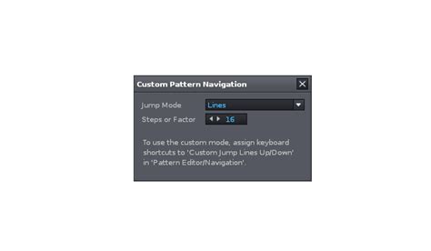 Custom Pattern Navigation Renoise