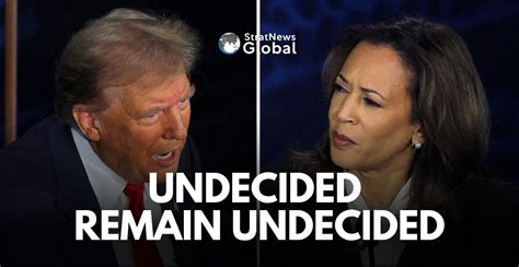 Harris Trump Debate Fails To Convince Undecided Voters Stratnews Global