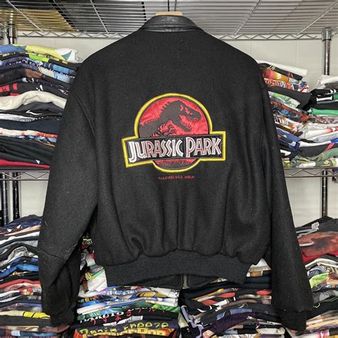 1992 Jurassic Park Varsity Jacket Movies Depop