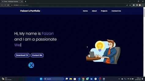 Webdevelopment Portfoliowebsite Developer Development Codsoft Muhammad Faizan Sohail