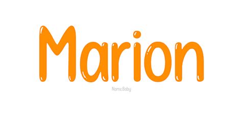 Marion Name Meaning And Popularity