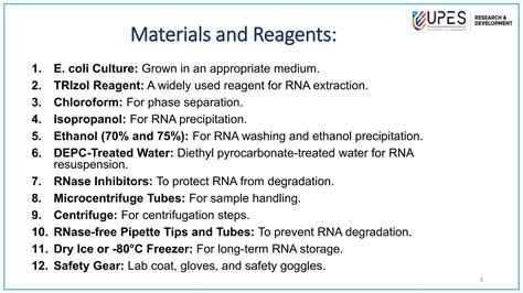 RNA Extraction From Escherichia Coli Pptx Biotech And Biomedical Industry Industries