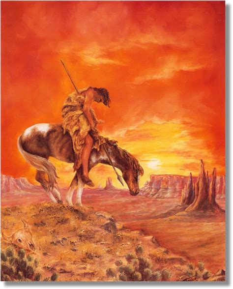 Native American Riding Horse Art