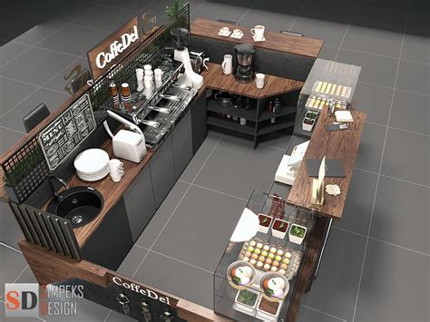 Kyiv Cafe Island In The Mall Simpeks Design In 2025 Coffee Bar Design Small Cafe Design
