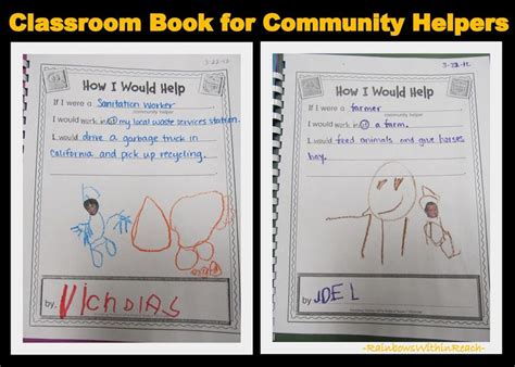 Community Helpers Class Book~ Great Tool For Assessment Community