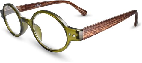 Frosted Green Small Retro Round Reading Glasses Men And Women