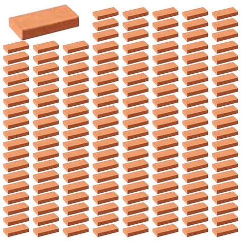 1750 Pieces Mini Bricks For Landscaping Miniature Bricks Brick Wall Small Bricks For Garden
