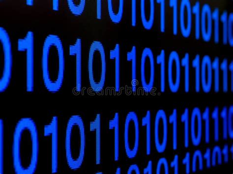 Hacker Concept Computer Binary Codes Green Text On Black Background