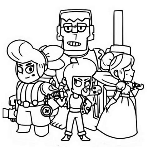 Раскраски Браво Старс Brawl Stars 100 картинок Распечатать