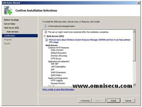 How To Install Internet Information Services Iis 7 On Windows 2008 Server