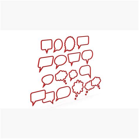 Speech Bubble Icon Set 3d Model Download Hobbies On