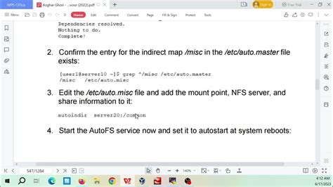 Linux Redhat Lab Autofs Access Nfs Share Using Indirect Map Youtube