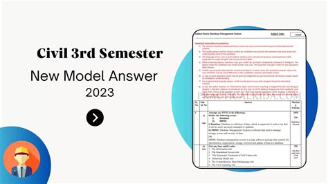 Msbte Civil Third Semester New Model Answer Papers