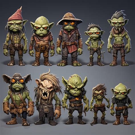 74 000 Goblin Warrior Character Design Pictures