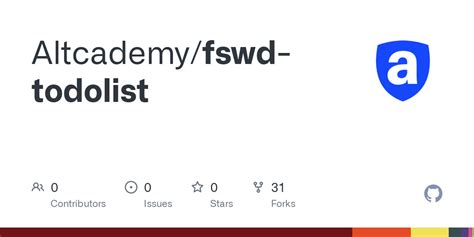 Github Altcademy Fswd Todolist