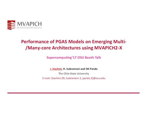Pdf New Performance Of Pgas Models On Emerging Multi Many Core