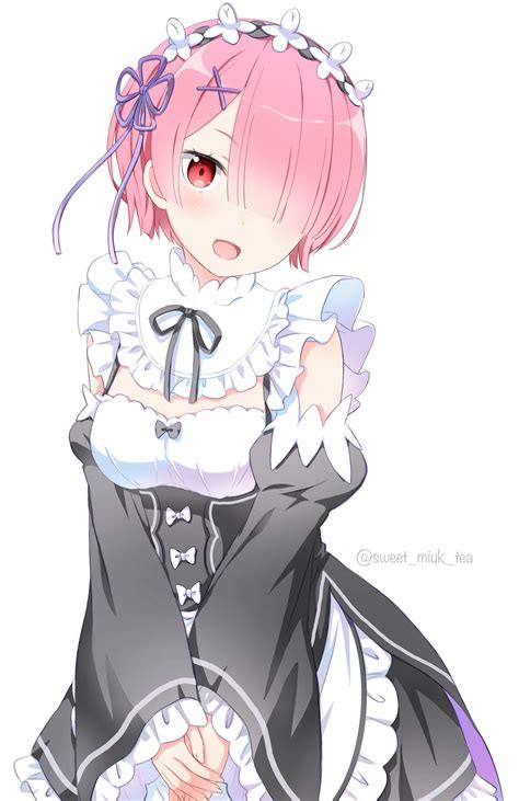 Ram Re Zero Kara Hajimeru Isekai Seikatsu Drawn By Sweet Miuk Tea Danbooru