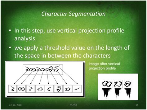 Ppt Image Segmentation Of Historical Handwriting From Palm Leaf