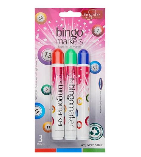 Pro Scribe Bingo Markers 3pk Kings Paper And T Shop