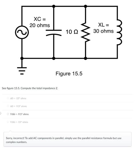 Solved See Figure 15 5 Compute The Total Impedance Z