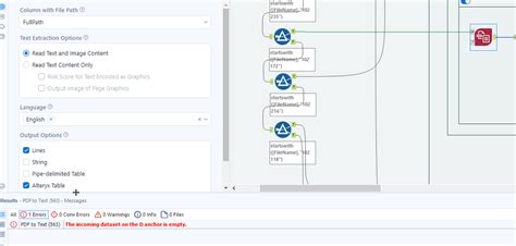 Pdf To Text Error The Incoming Dataset On The D Alteryx Community