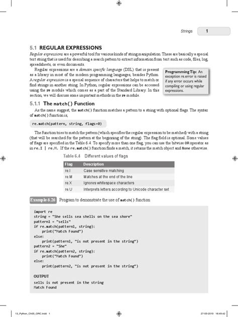13 Python Ch05 Orc Pdf Regular Expression Subroutine