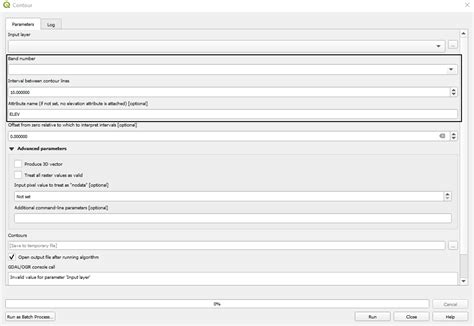 Trying To Contour A Csv File In Qgis Stack Overflow