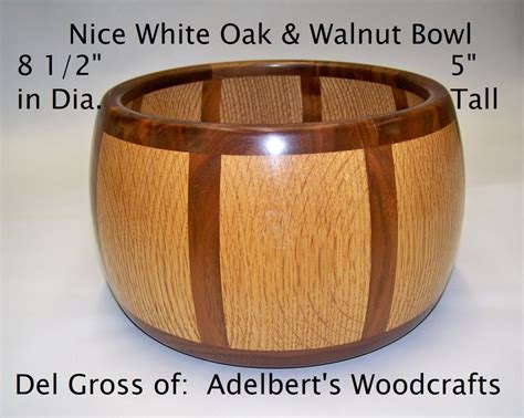 Segmented Oak And Walnut Candy Bowl 5 X 8 5 Etsy