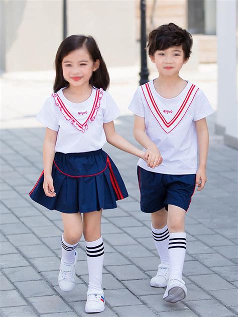 幼儿园学校校服定做，幼儿园夏季校服定做 东莞市石龙汇发制衣厂