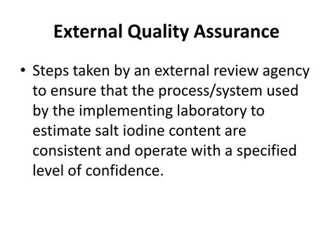 Ppt Principles Of Internal Quality And External Quality Assurance