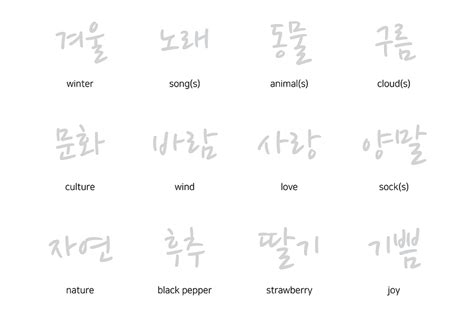 Korean Handwriting Vol 2 Gooseapple Books