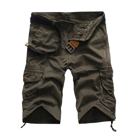 Mlqidk Cargo Shorts For Men Big Tall Multi Pocket Cotton Casual Cargo
