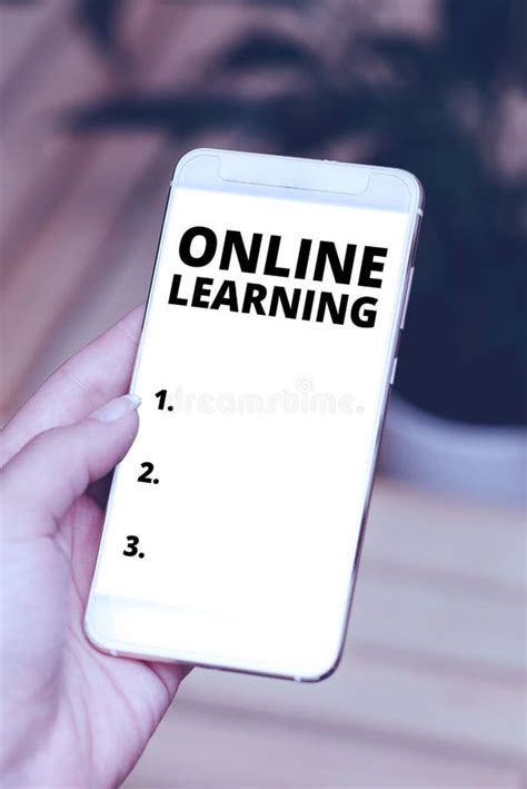 Hand Writing Sign Online Learning Business Overview Educational Tool Based On And Accessible