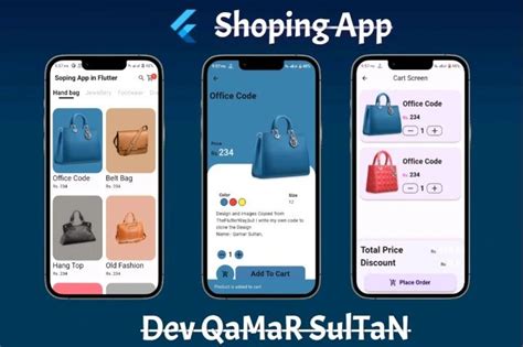 Flutter Dart Shoppingapp Developer Sqflite Provider Qamar Sultan