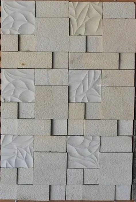 Leaf Print Sandstone Mosaic Wall Tile Size 600x400 Mm At Rs 150 Sq Ft In Jaipur