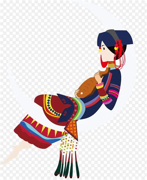 抱着琵琶的壮族女孩png图片素材下载图片编号8748702 Png素材网