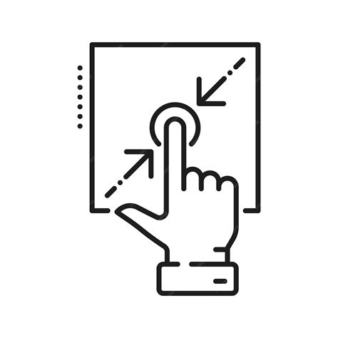 Premium Vector Resize Hand Gesture Increase And Reduce Button