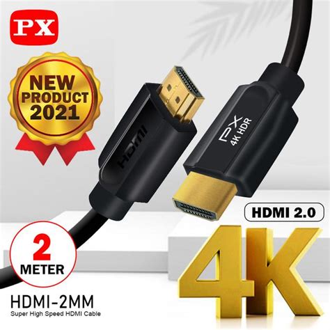 Jual Kabel HDMI 4K Ultra HD ARC HDMI Cable Dolby Audio PX HDMI 2MM Shopee Indonesia