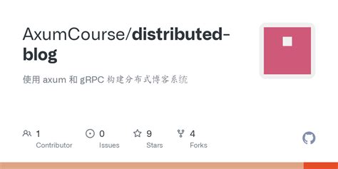 Distributed Blog Cargo Toml At Main · Axumcourse Distributed Blog · Github