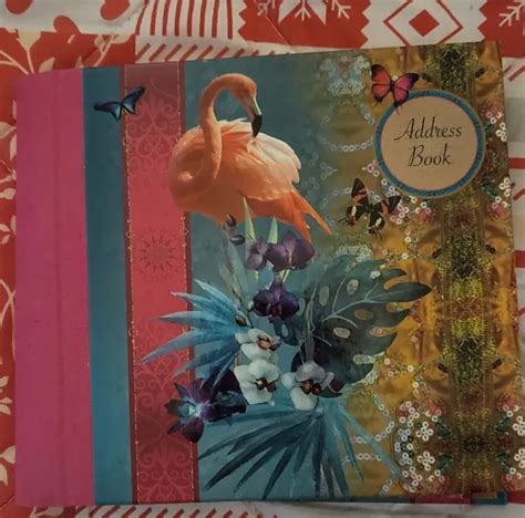 paradiso address and birthday book flamingos new £5 00 picclick uk