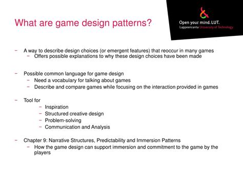 Ppt Patterns In Game Design Powerpoint Presentation Free Download