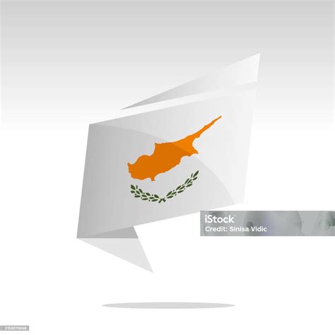 새로운 추상 사이 프러스 플래그 종이 접기 아이콘 단추 레이블 벡터 0명에 대한 스톡 벡터 아트 및 기타 이미지 0명 3차원 형태 공휴일 Istock