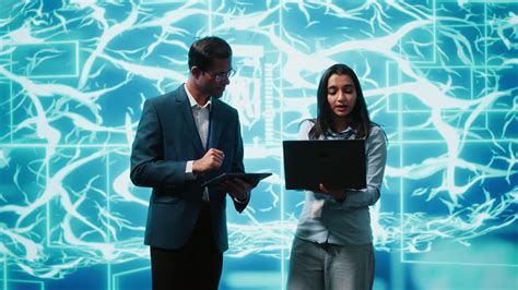 Teamworking Colleagues Using Ai Neural Networks Modeled After Human