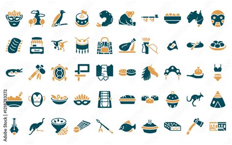 Linear Culture Icon Pack Vector Thin Line Mantecados Pico Cao Aw On A Branch Cake With A