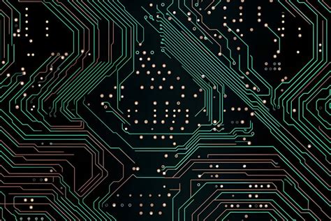 Premium Ai Image Seamless Texture And Fullframe Background Of Circuit Board Topology Neural