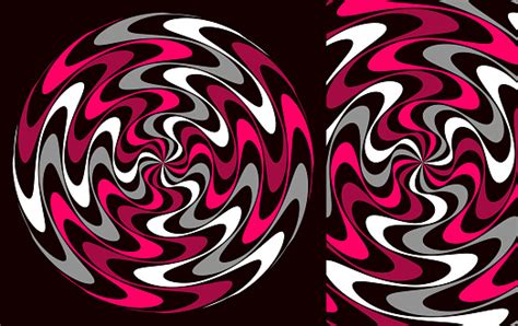 줄무늬 원형 그림입니다 상징 또는 기하학적 모양 착시를 가진 3d 물결 모양 무늬 추상적인 줄무늬 배경 표지 디자인 템플릿 브로셔 프리젠 테이션 전단지 또는 배너 용 벡터